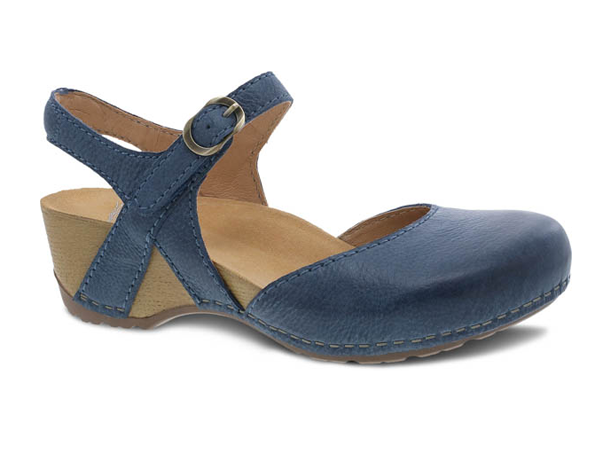 Dansko Tiffani: Blue Milled Burnished
