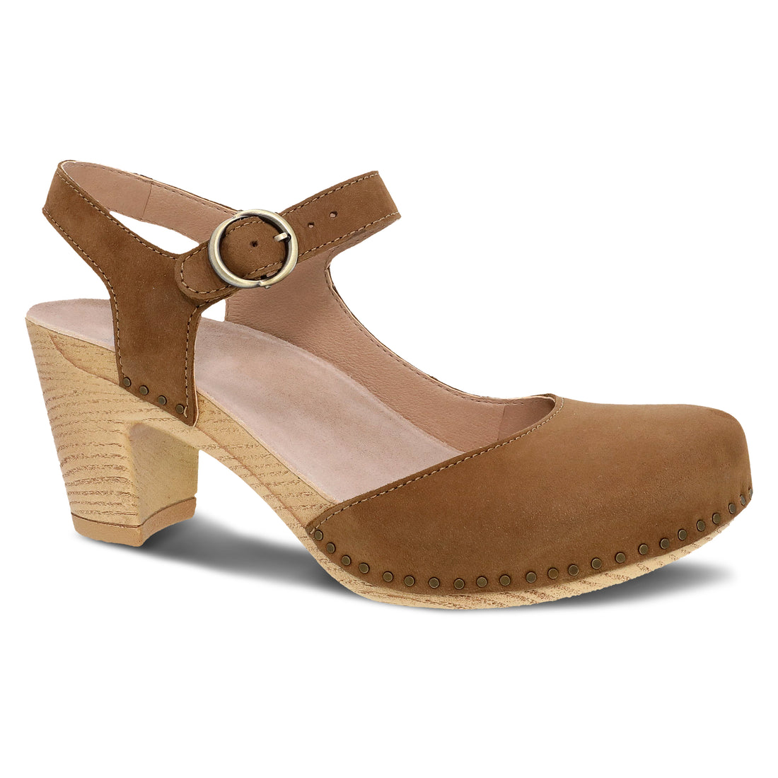 Dansko Taytum: Tan Milled Nubuck Sandal