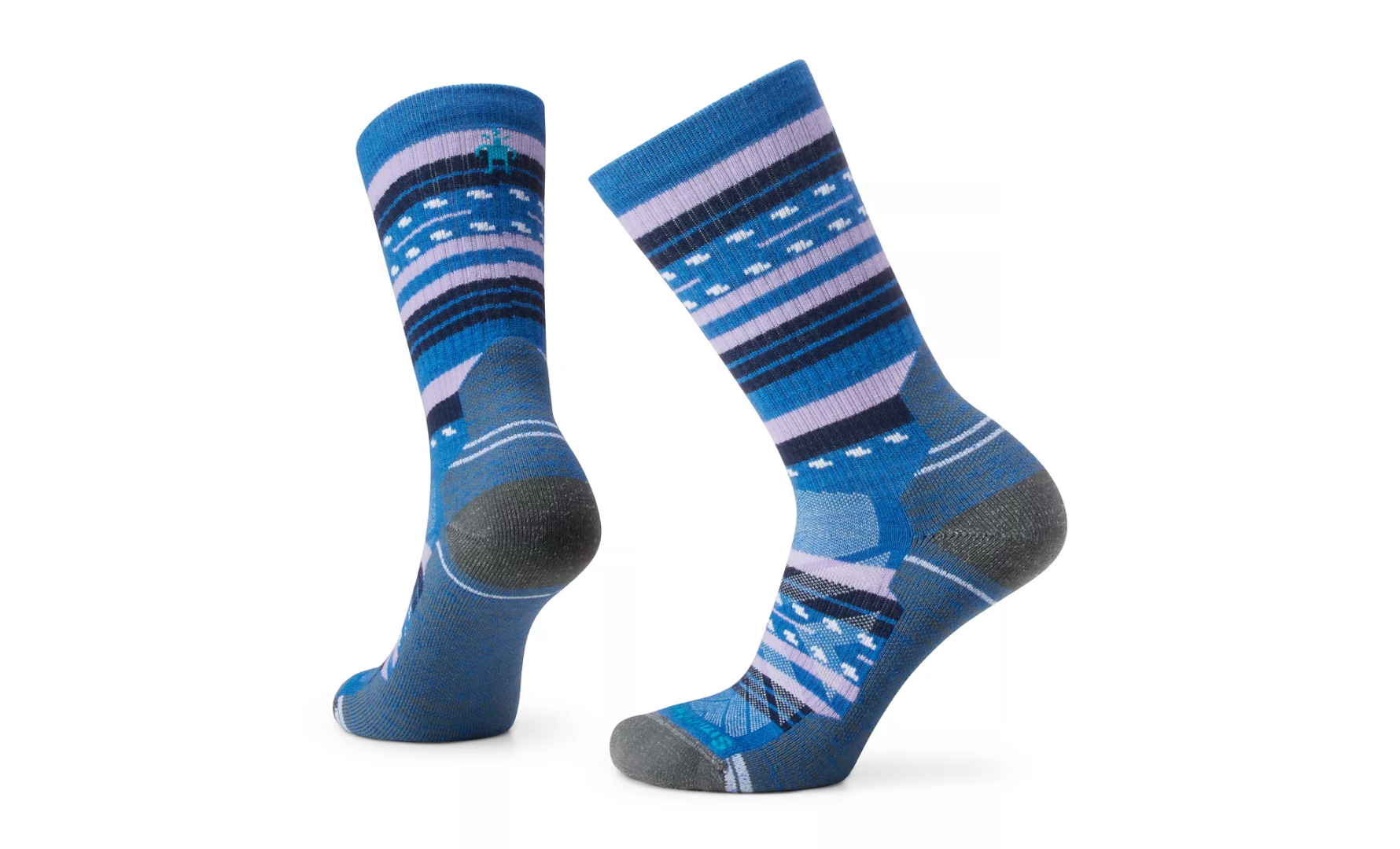 Smartwool Women's Hike Light Cushion Margarita Crew Socks: Laguna Blue