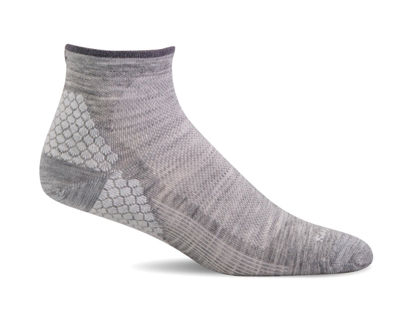 Sockwell Women's Plantar Sport Quarter | Plantar Relief Socks: Grey