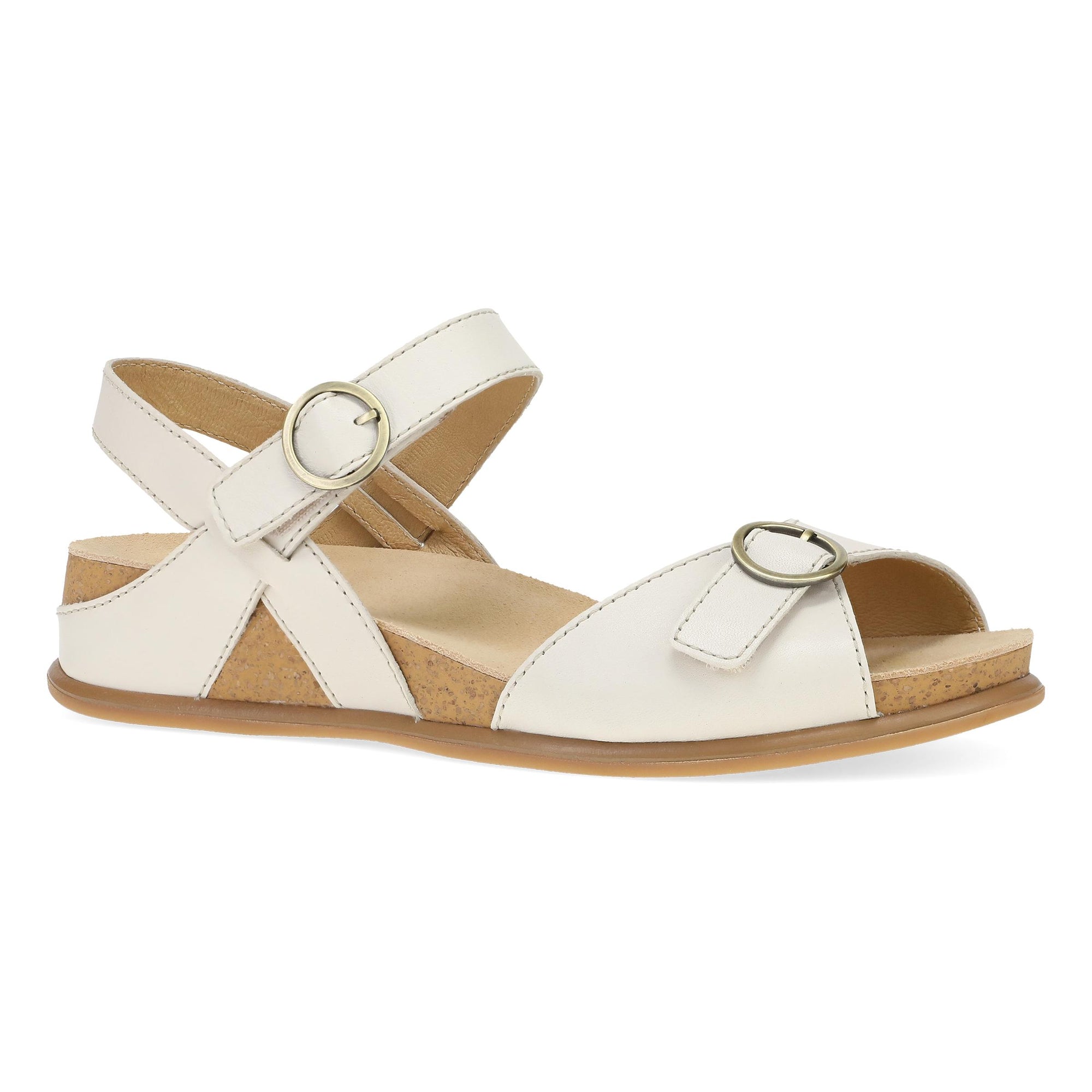 Dansko Candace: Ivory Full Grain Sandal